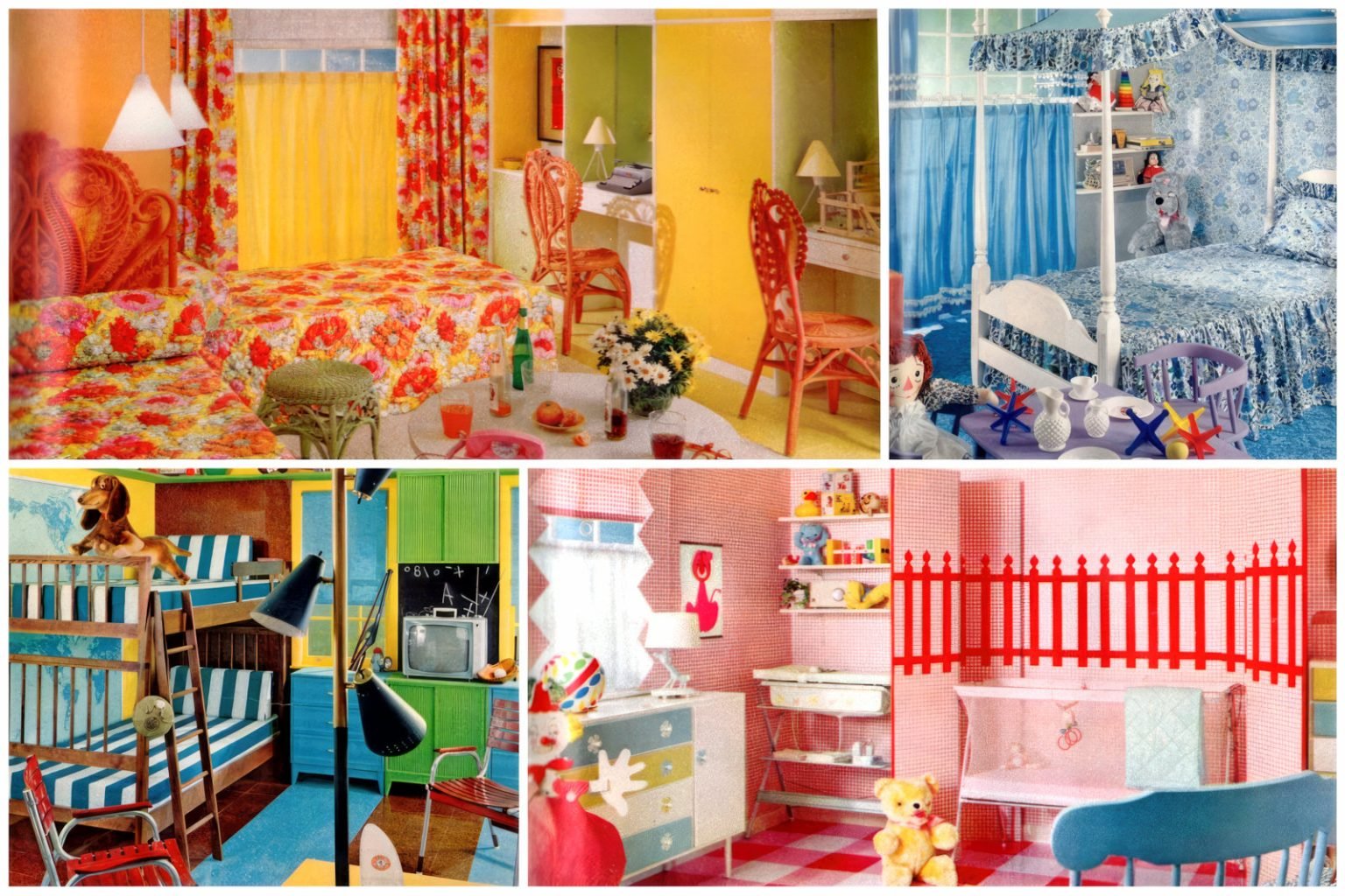 36 fun & retro ideas for kids room decor with real 60s style - Click ...