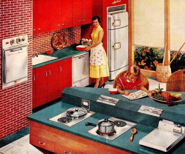 Old-fashioned family kitchens: Charming design ideas from the 1950s ...