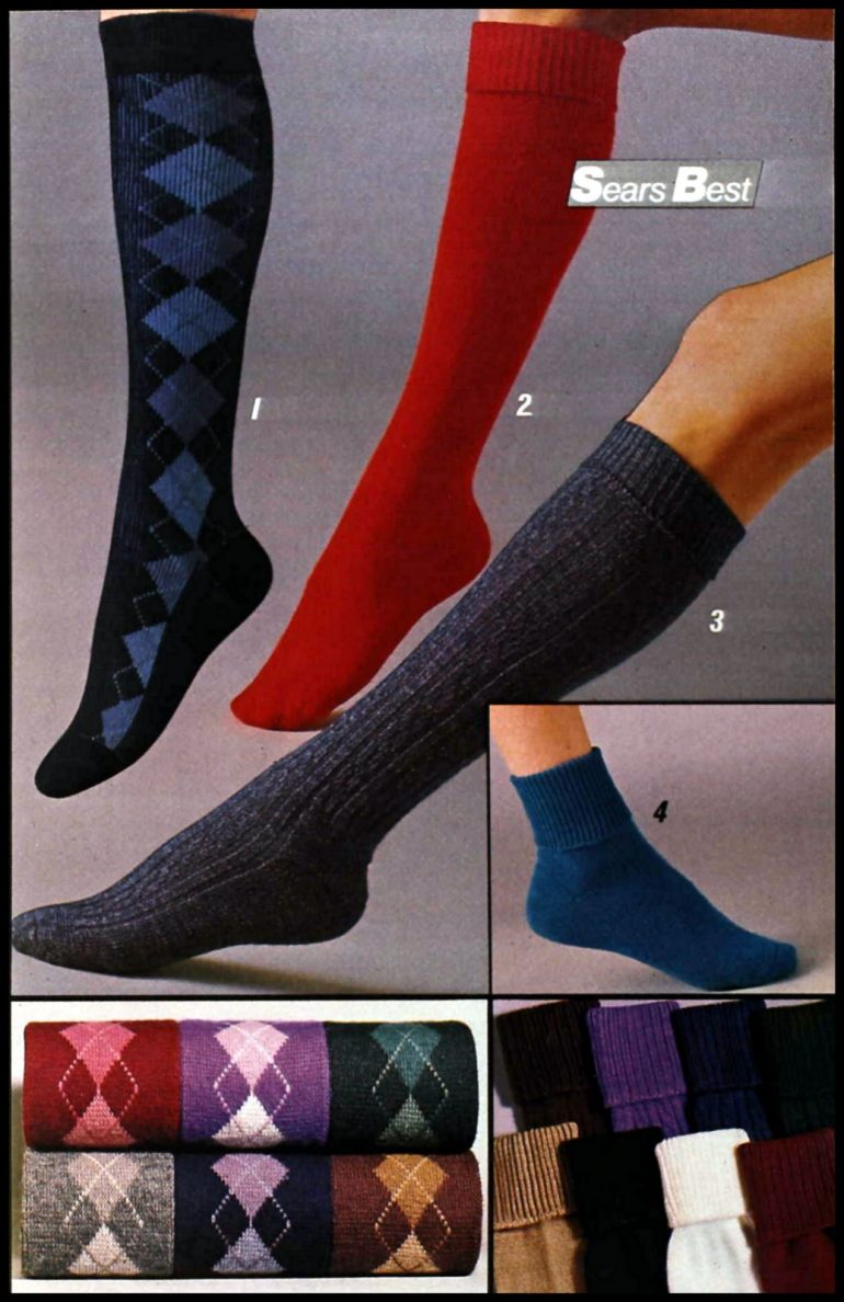 These retro 1980s socks, knee-highs & other sassy sock styles went ...