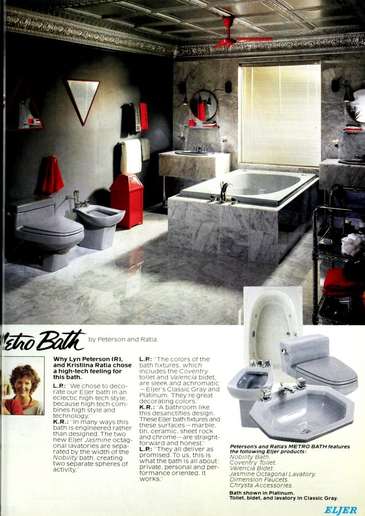 See 1980s bathroom decor & color schemes for that real retro look ...