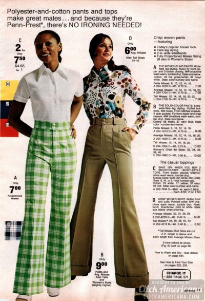 Bell-bottoms & beyond: Wild pants for women that were high fashion in ...