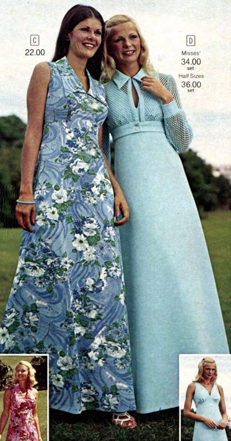 Vintage 70s prom dresses were a feminine fusion of bohemian & chic ...