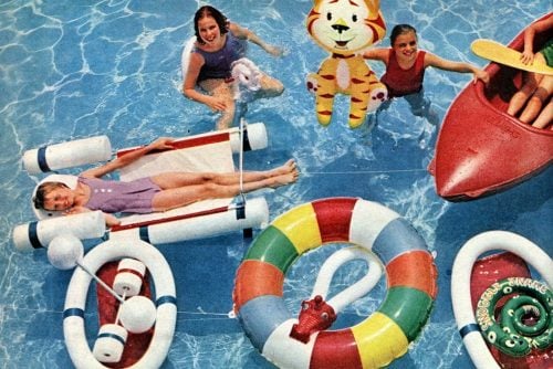 Retro pool toys: Inflatable animals, rafts & more vintage water fun ...