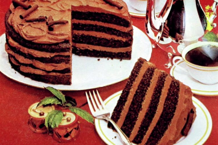 Mocha magic torte recipe from 1982 - Click Americana