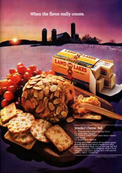 Jeweled cheese ball: Cheddar-brandy appetizer with slivered almonds ...