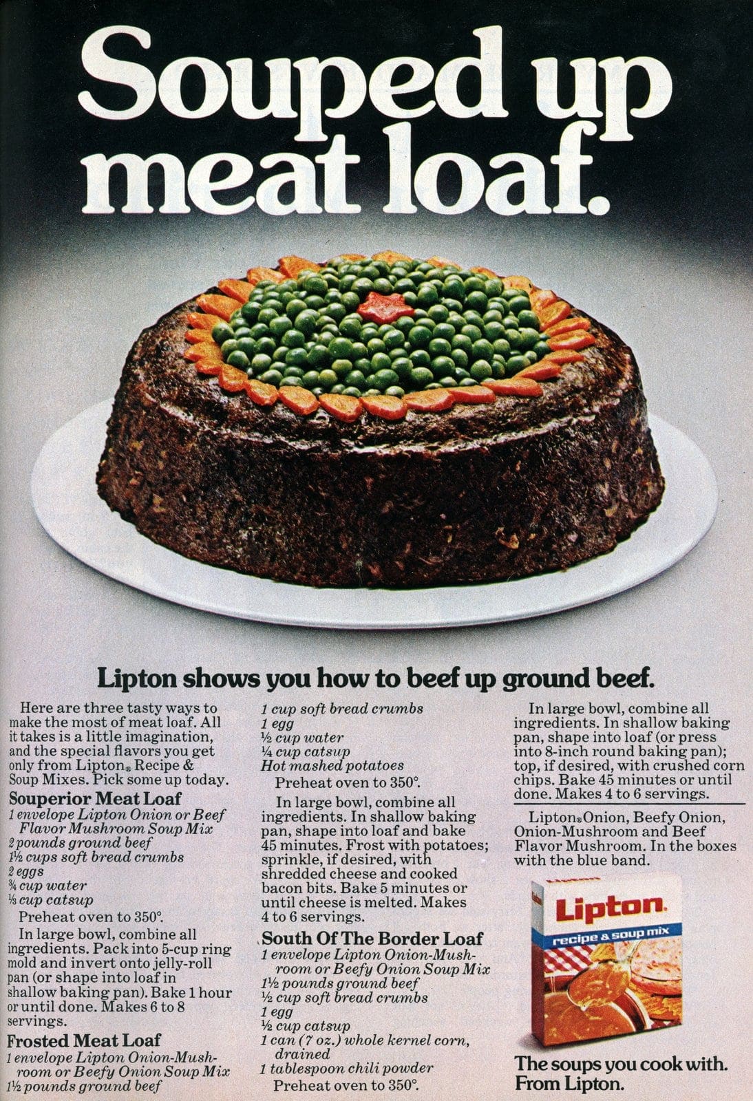 Souperior meatloaf, South of the border meatloaf & frosted meatloaf ...