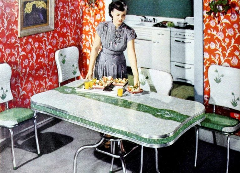 50+ bold & colorful vintage 1950s home decor ideas, plus see authentic ...