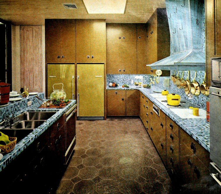 20 vintage 1960s kitchen tile design ideas & popular retro mosaic tile ...