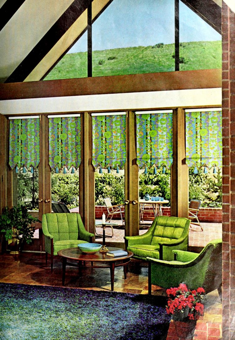 An elegant bay window was made for an antique-filled mansion's living ...