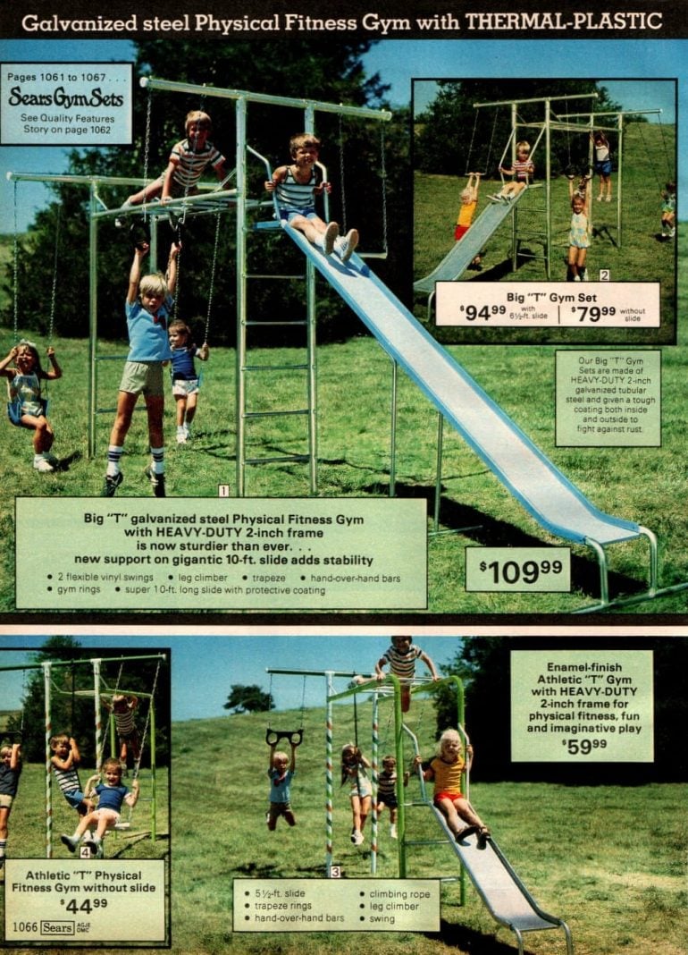 Check out these 36 vintage metal swing sets that offered backyard fun ...
