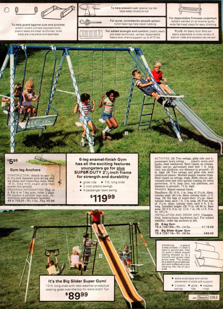 Check out these 36 vintage metal swing sets that offered backyard fun ...