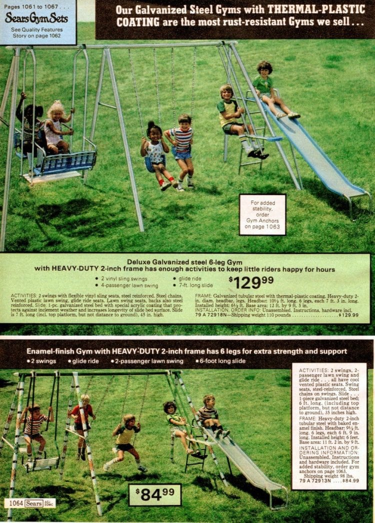 Check out these 36 vintage metal swing sets that offered backyard fun ...