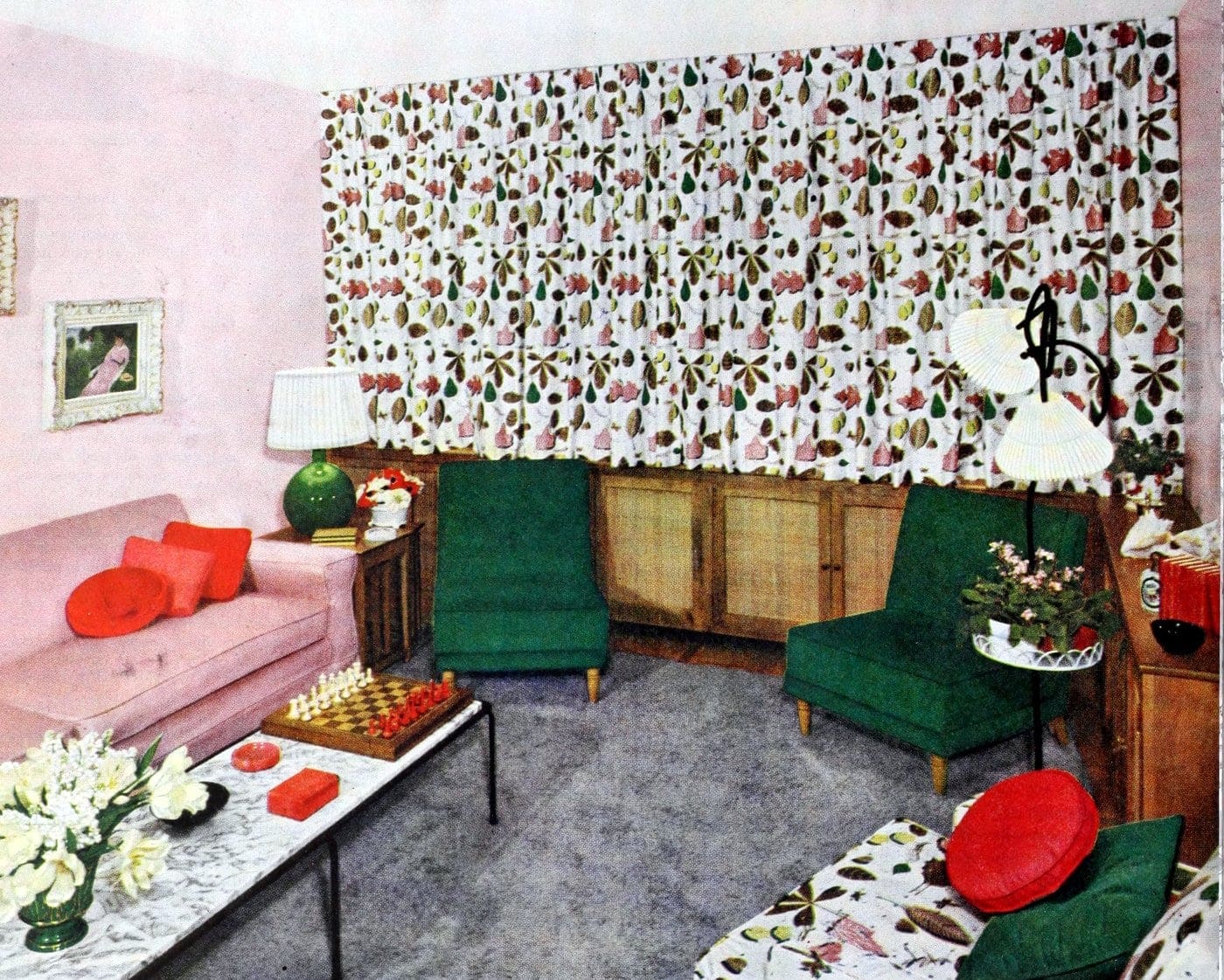 See 40 stylish vintage window coverings from the '50s - Click Americana