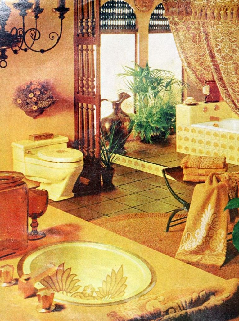Fantastic retro 1970s bathroom decor styles & ideas - Click Americana