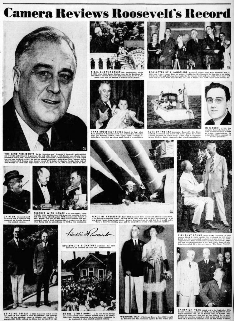 Franklin Delano Roosevelt behind the scenes: Candid moments from a powerful presidency (1935 ...