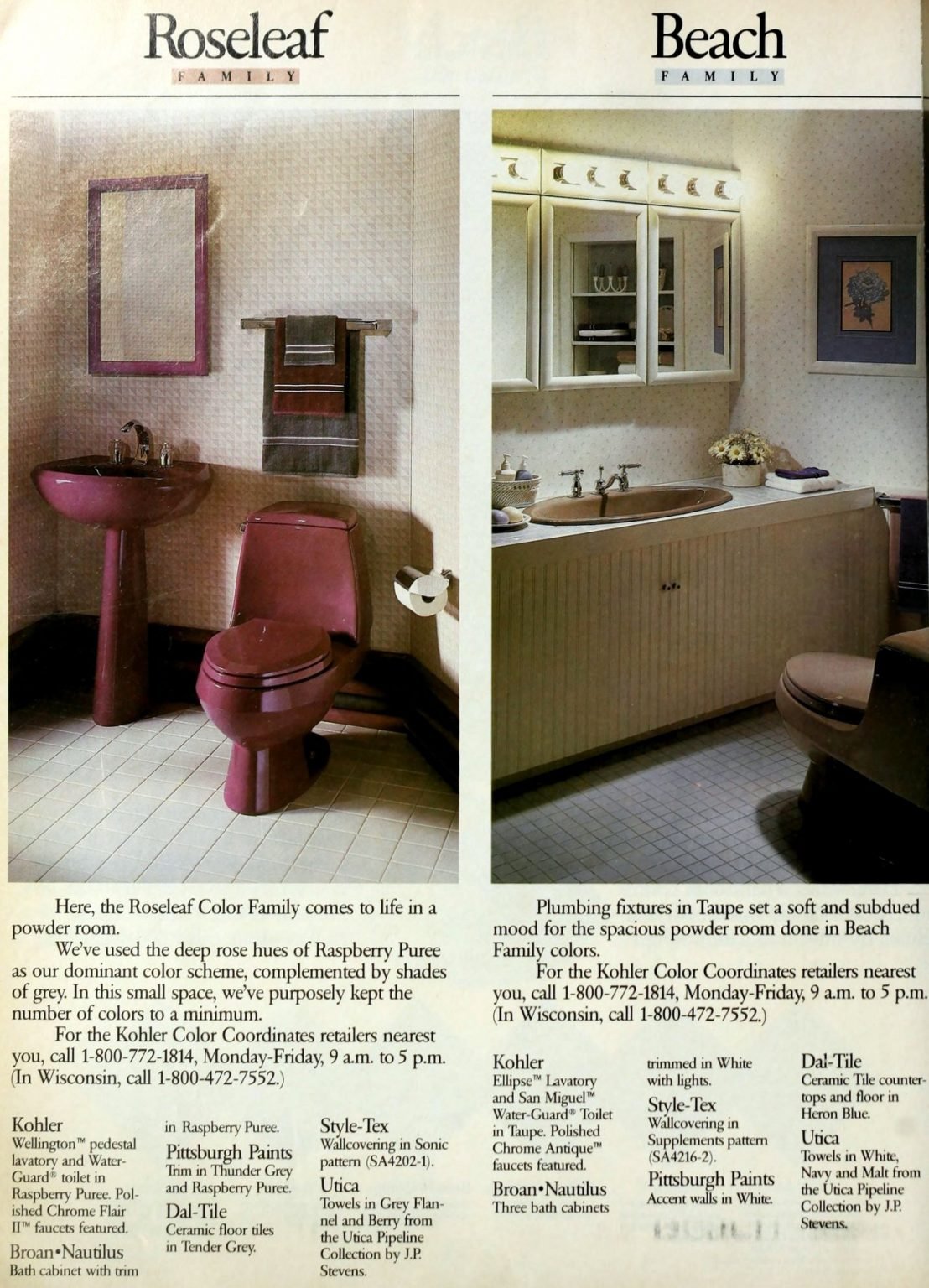 See 1980s bathroom decor & color schemes for that real retro look ...