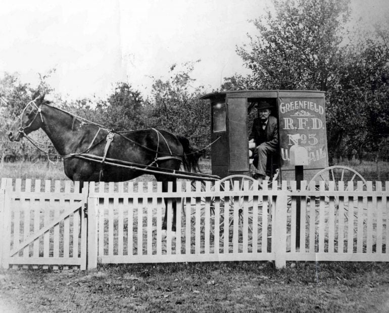 See vintage mail carriers & post office service carts from 100+ years ...