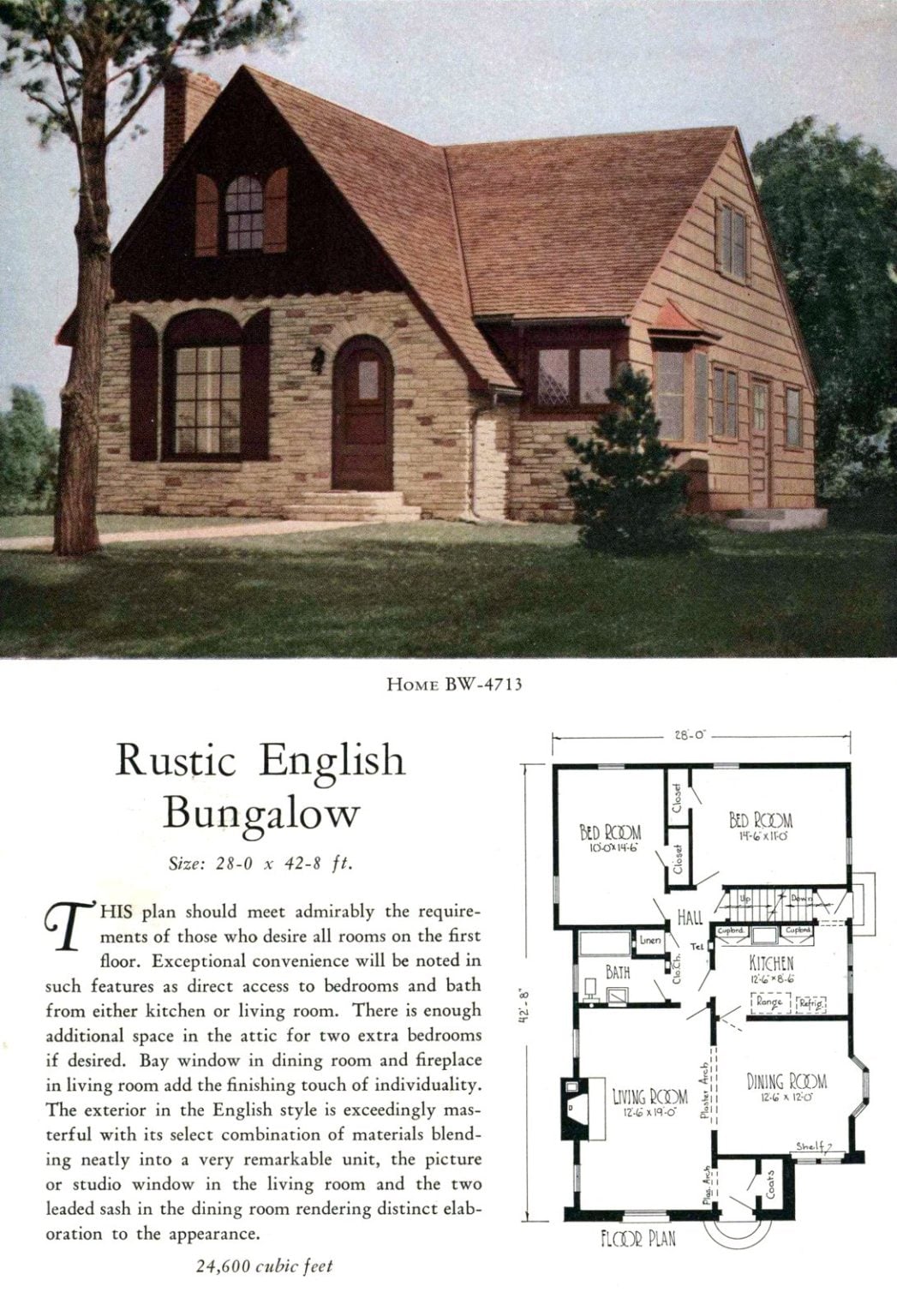 1940s house plans: These vintage starter home designs were small but ...