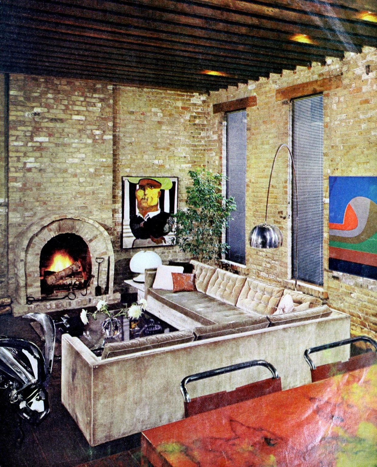 Vintage brick fireplaces: Warm & wonderful home decor from the 1950s ...