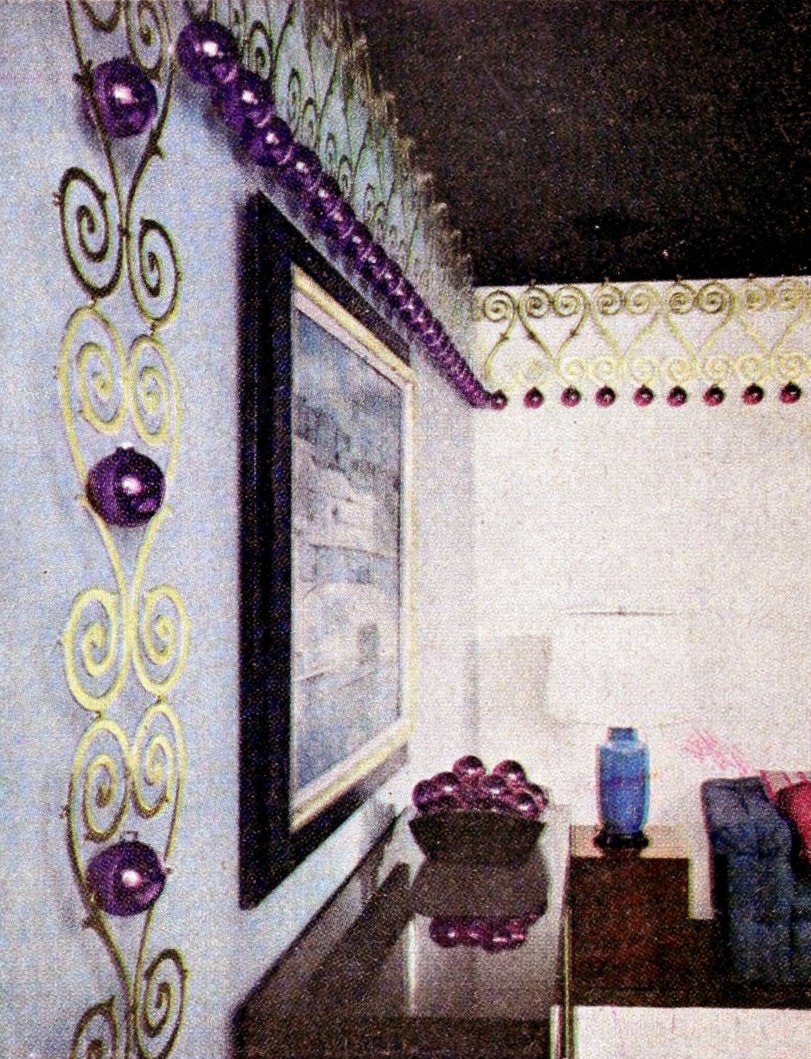 These 26 Christmas wall decorations from the 1950s have a bold mid ...