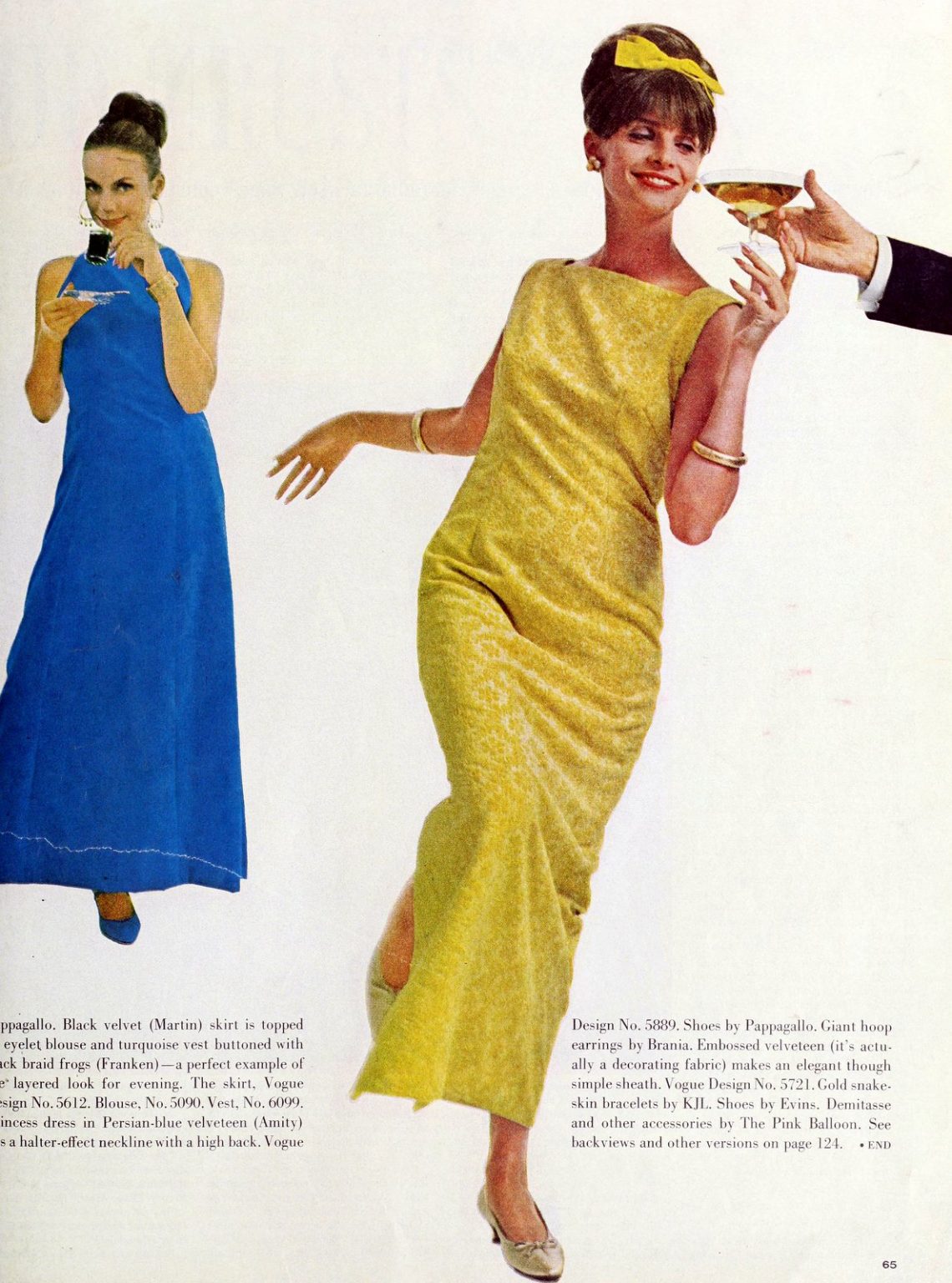 Vintage velveteen dresses: Must-see sassy & slimming '60s fashions ...
