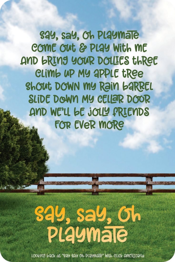 Say, Say, Oh Playmate: We traced the story of this old song & hand ...