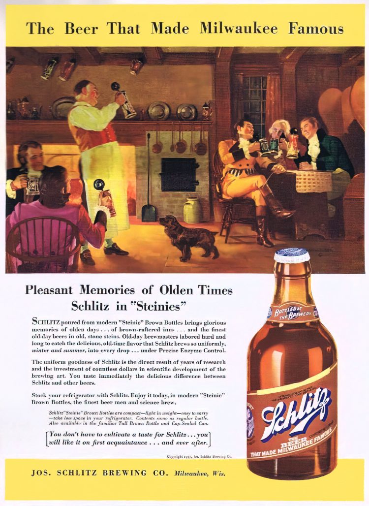 Schlitz beer through the decades: A look back at old ads & big claims ...