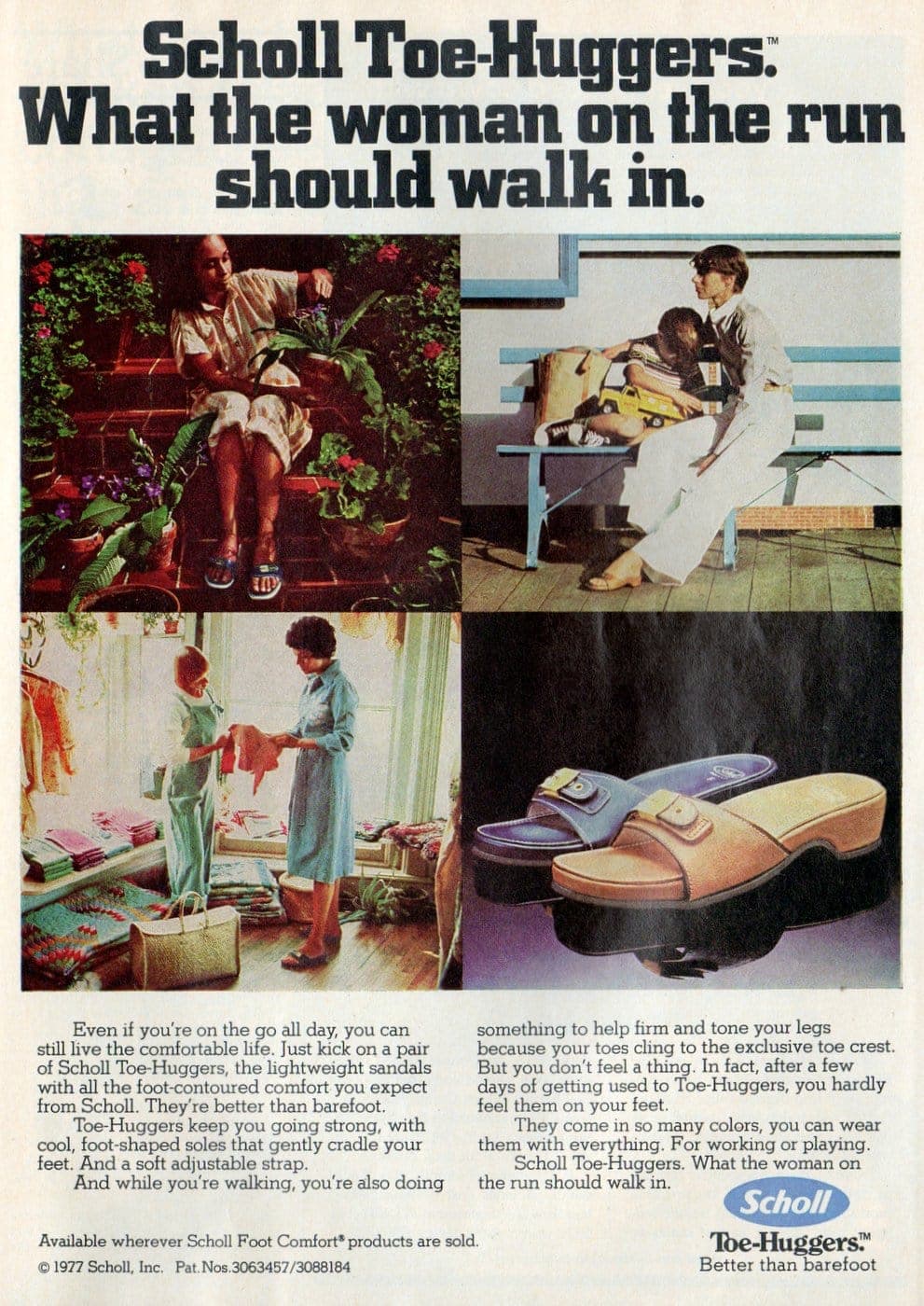 Vintage Dr Scholl's Exercise Sandals & Toe Hugger shoes for women ...