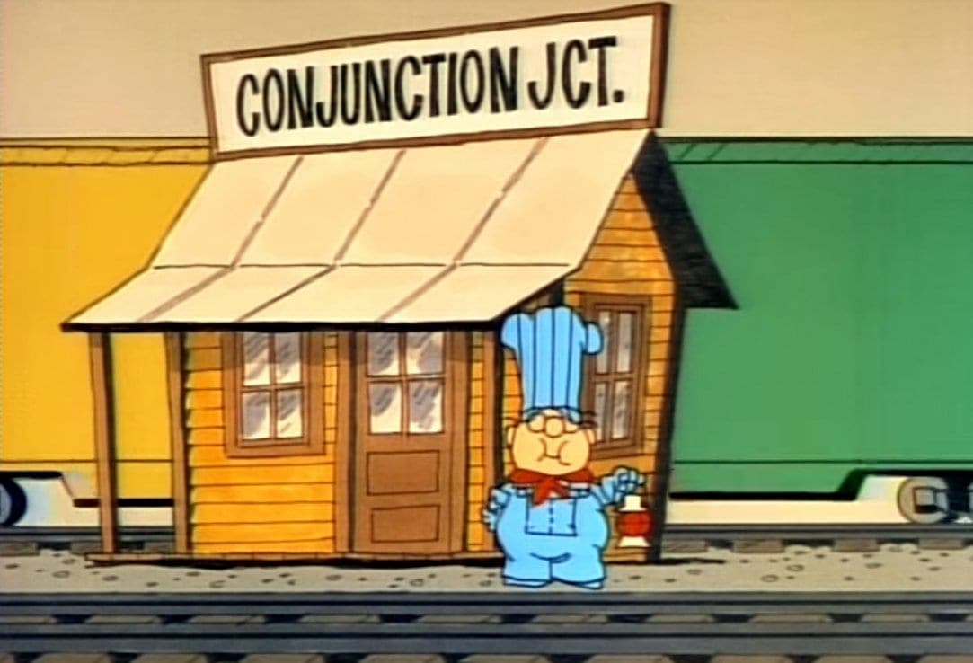 Conjunction Junction video & lyrics - Schoolhouse Rock (1973) - Click ...