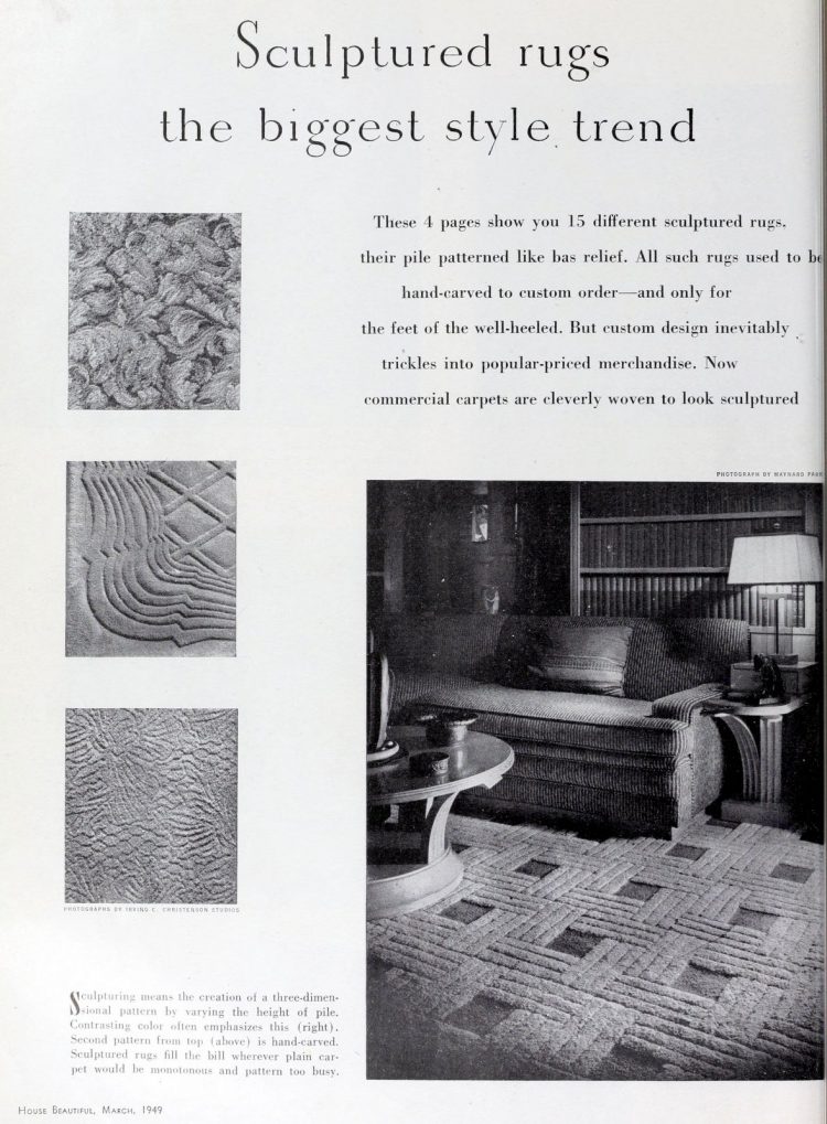 See 70 vintage sculptured & textured carpets that gave homes an old ...