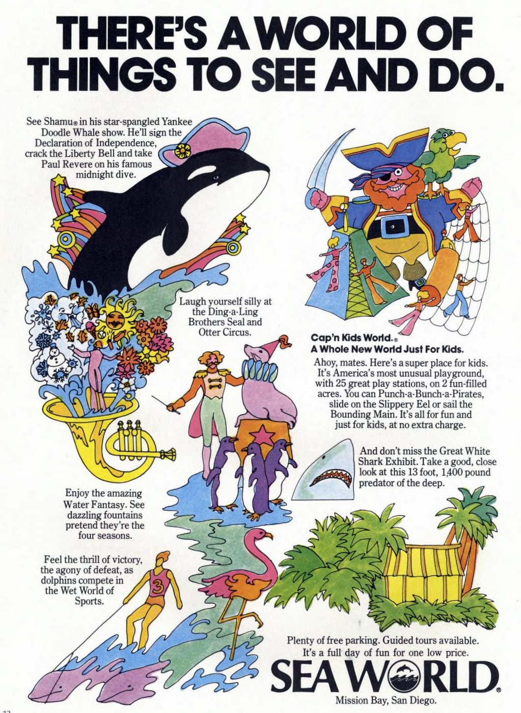 Vintage Sea World San Diego in the '70s & '80s, when you could see ...