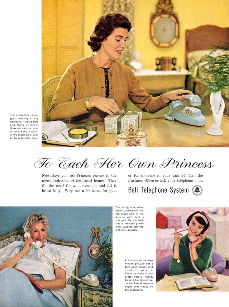 Vintage Princess phones: Remember the colorful telephones with a lit ...
