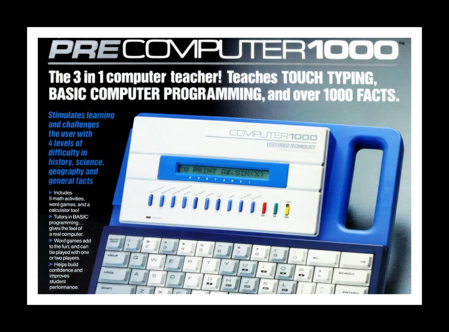 See the old VTech PreComputer 1000 from the 1980s - Click Americana