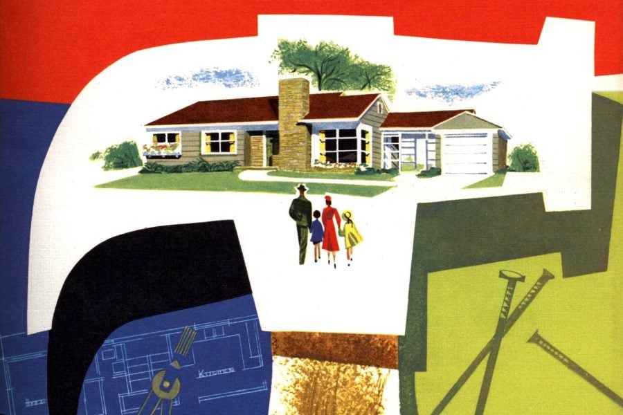 150 vintage 50s house plans used to build millions of mid-century homes ...