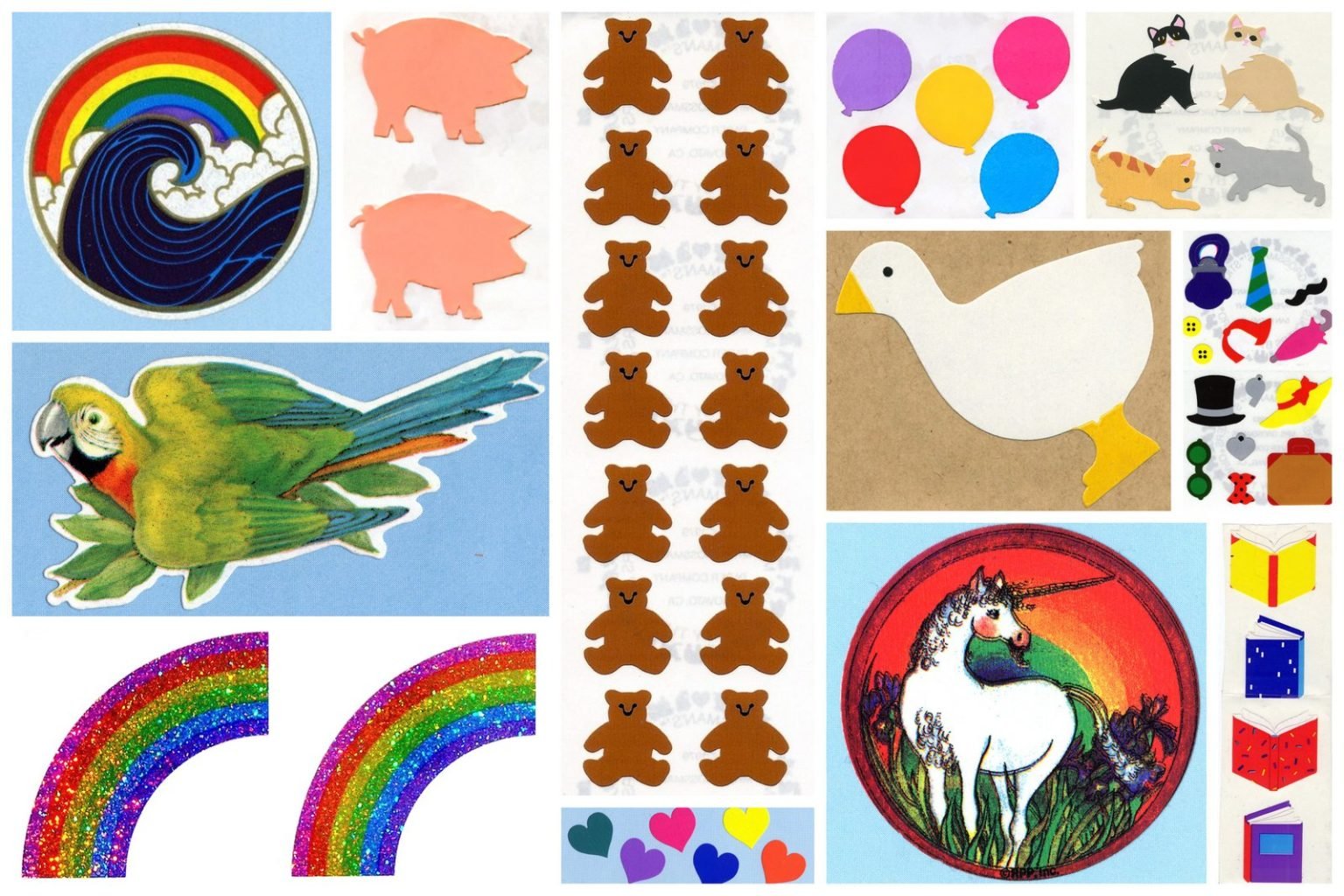 80s stickers: See dozens of popular vintage sticker rolls & sheets ...