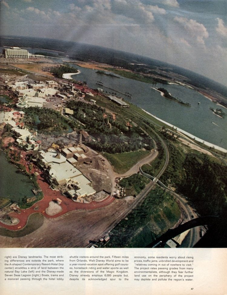 What Walt Disney World was like in when it opened in 1971, after ...