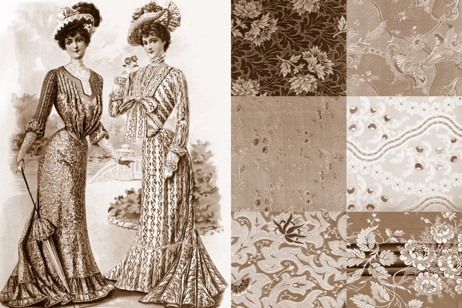 These antique fabrics from the 1890s & early 1900s are unexpectedly ...