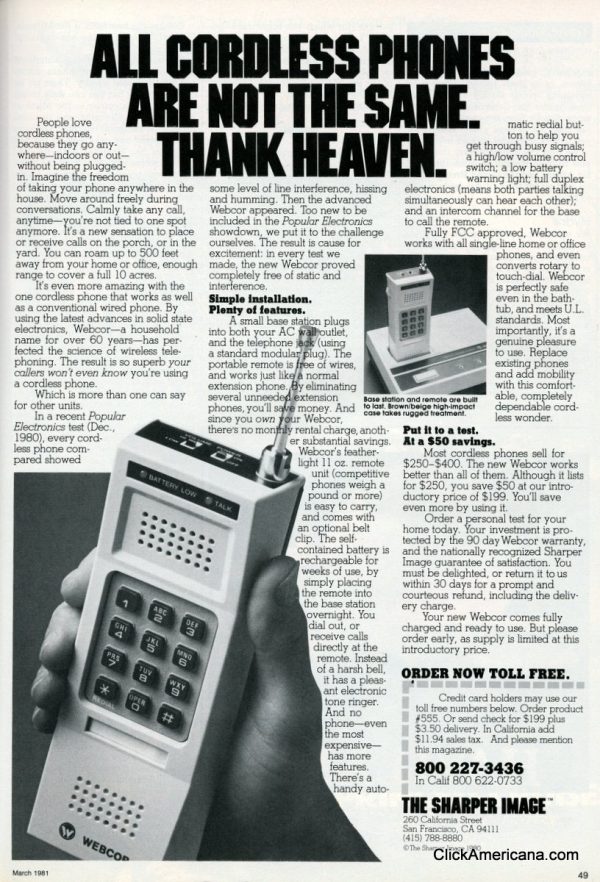 Vintage 1980s cordless phones seemed like magic & completely changed ...