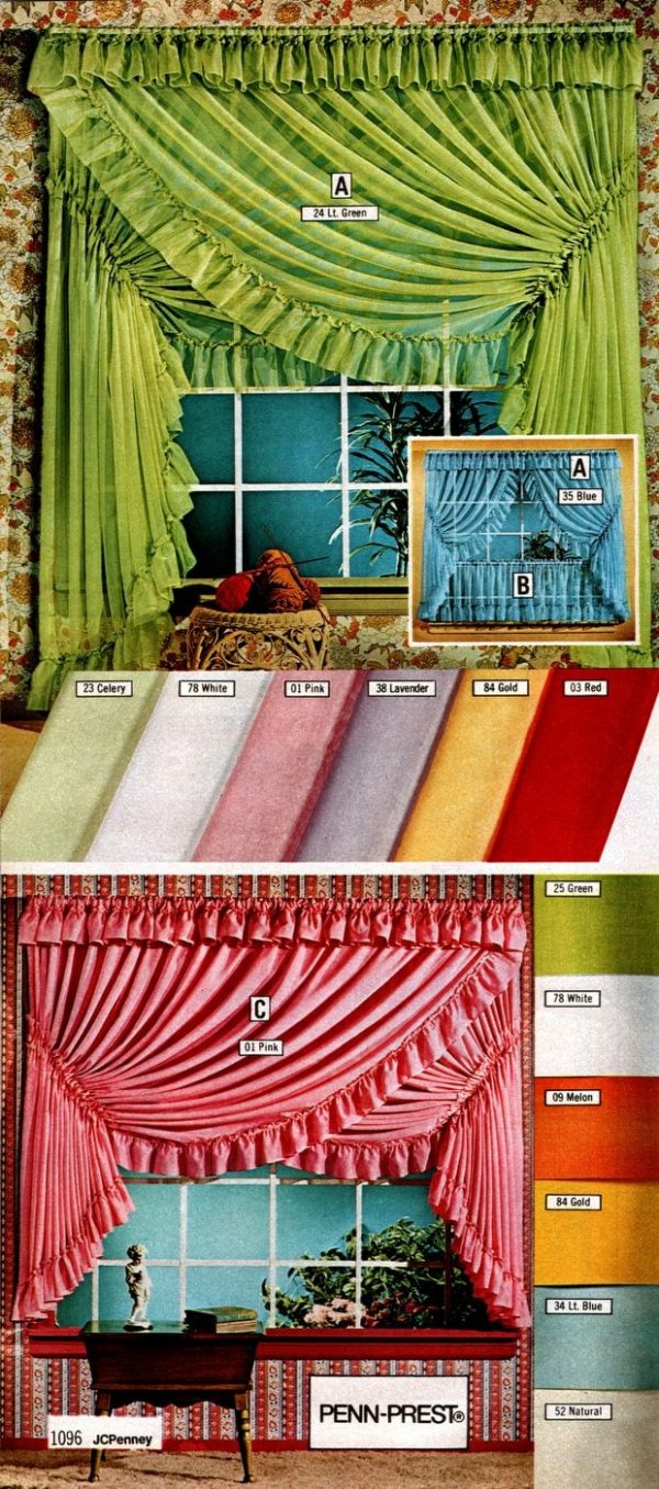 See 100+ short retro window curtains & cafe curtains that were ...
