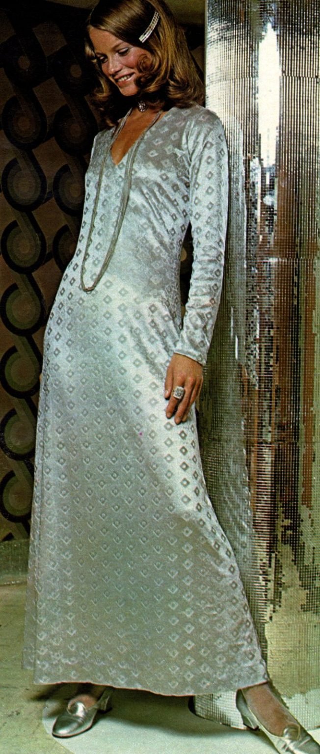 Vintage 70s prom dresses were a feminine fusion of bohemian & chic - Click Americana