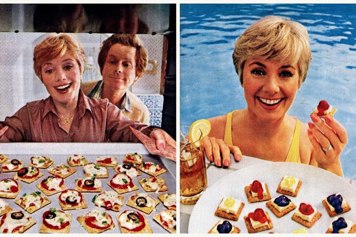 Shirley Jones with Triscuit cheesecake snacks & mini pizza recipes ...