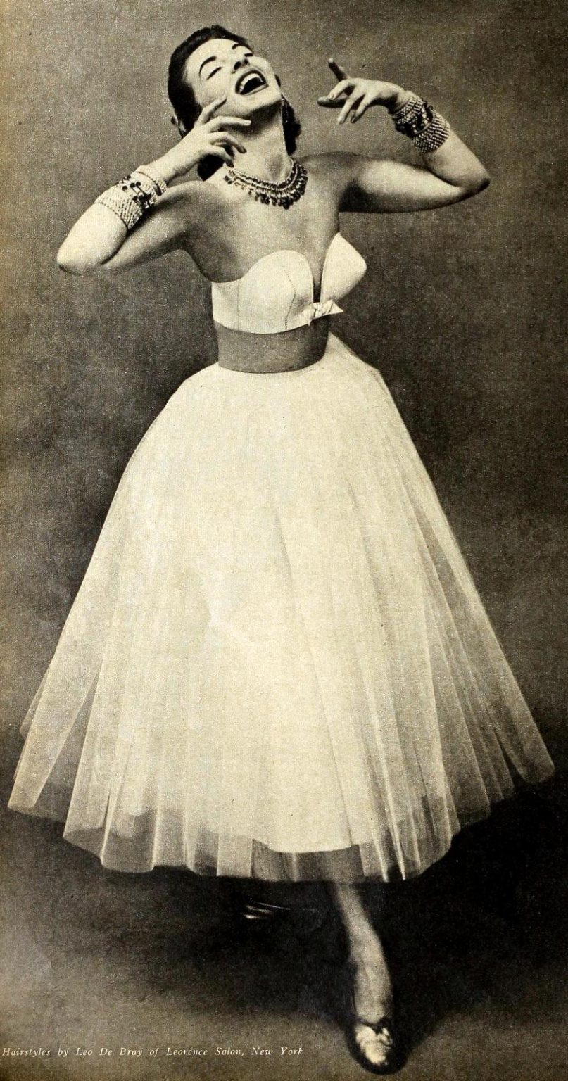 Crinolines & petticoat skirts were big style in the 1950s... and in the ...