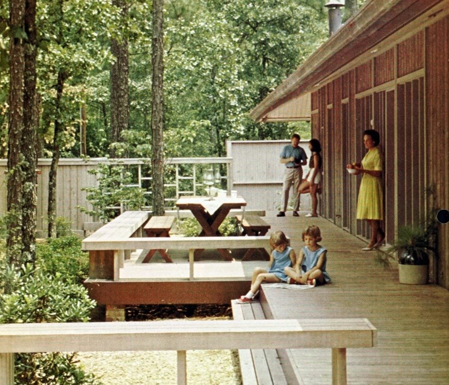 See 41 vintage backyard decks, plus find out how wood decking became a ...