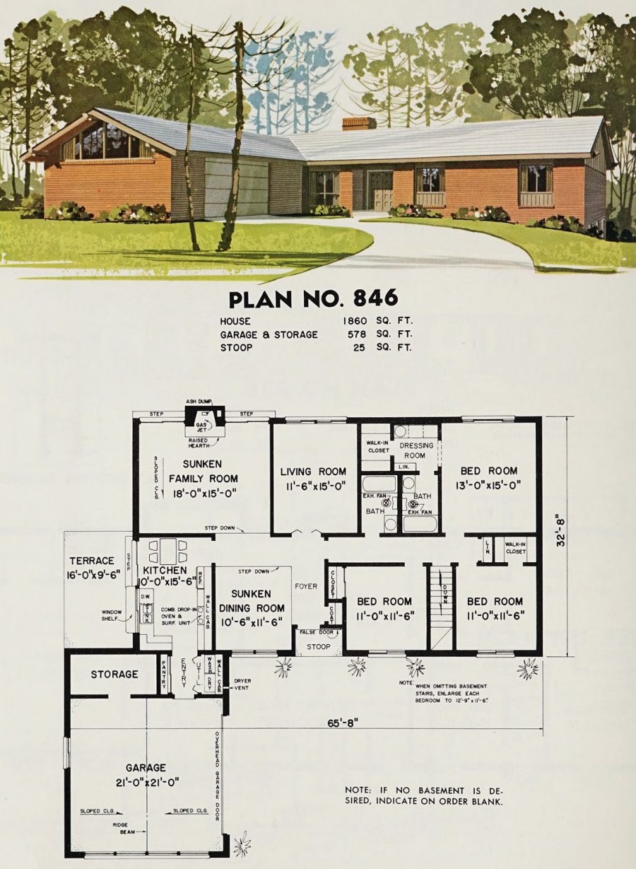 The most popular 1970s house plans: Ranch, contemporary, split levels ...