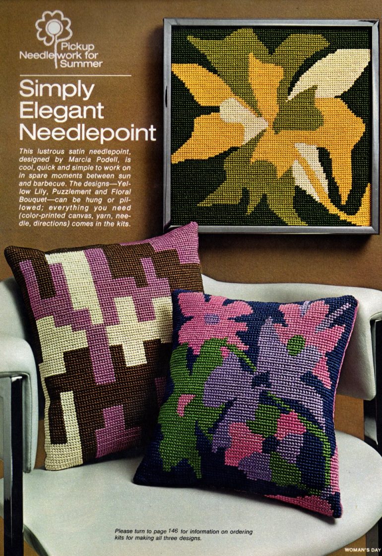 Vintage needlepoint: Designs & dozens of ideas from the 50s, 60s & 70s ...
