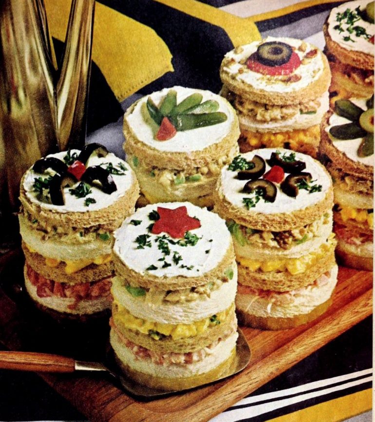 These delicious & clever retro party sandwiches are edible masterpieces ...