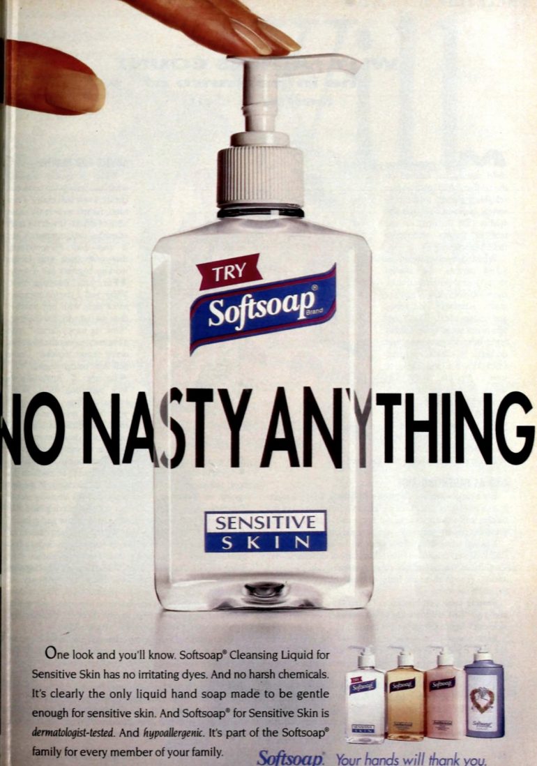 1980s & 1990s liquid soaps made lots of people gave up bar soap - Click ...