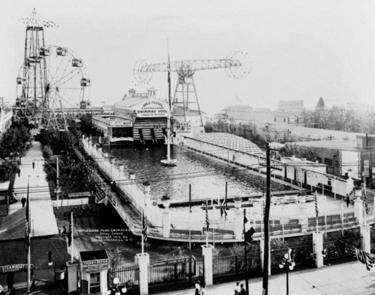 Huge old outdoor public swimming pools like these made summertime cool ...