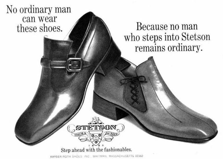 1970s men's shoes came in a variety of bold (and sometimes wild) styles - Click Americana