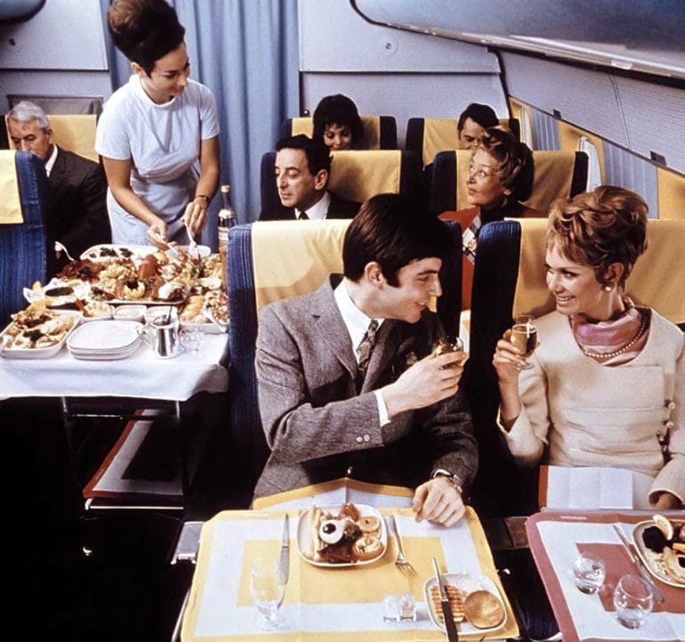 Amazing airline food from the 1950s, 1960s & 1970s: In-flight meals you ...
